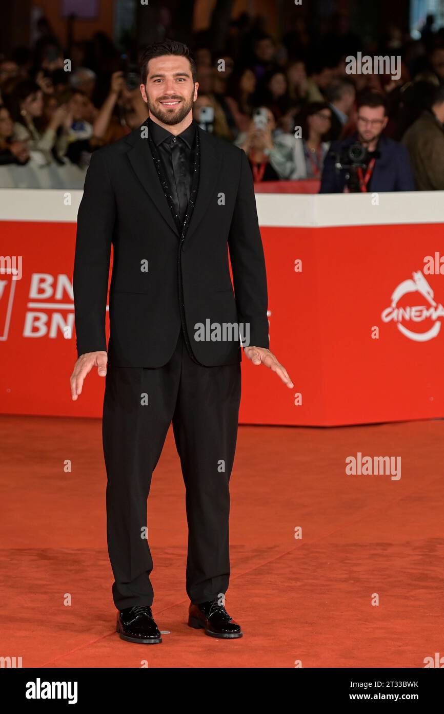 Rome, Italy. 22nd Oct, 2023. Alvise Rigo attends the red carpet of the ...