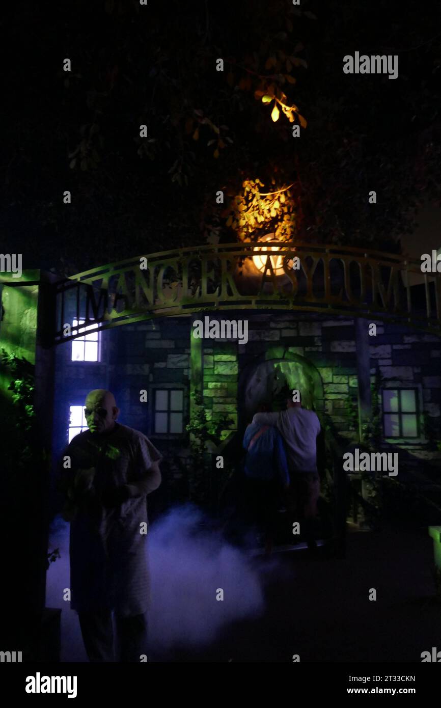 Buena Park, California, USA 18th October 2023 Mangler Asylum in The ...
