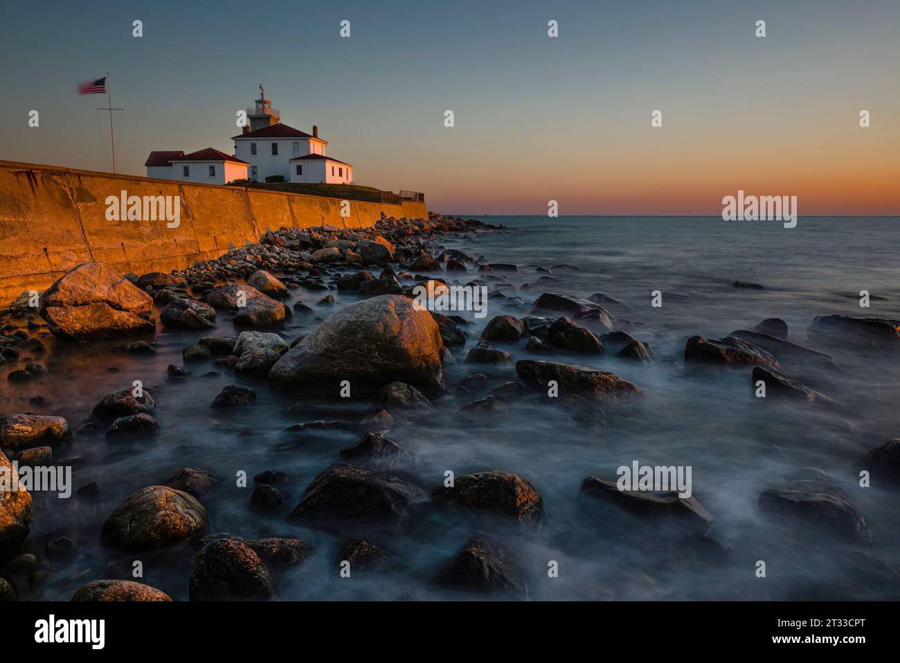 Watch Hill Lighthouse Watch Hill, Rhode Island, USA Stock Photo - Alamy