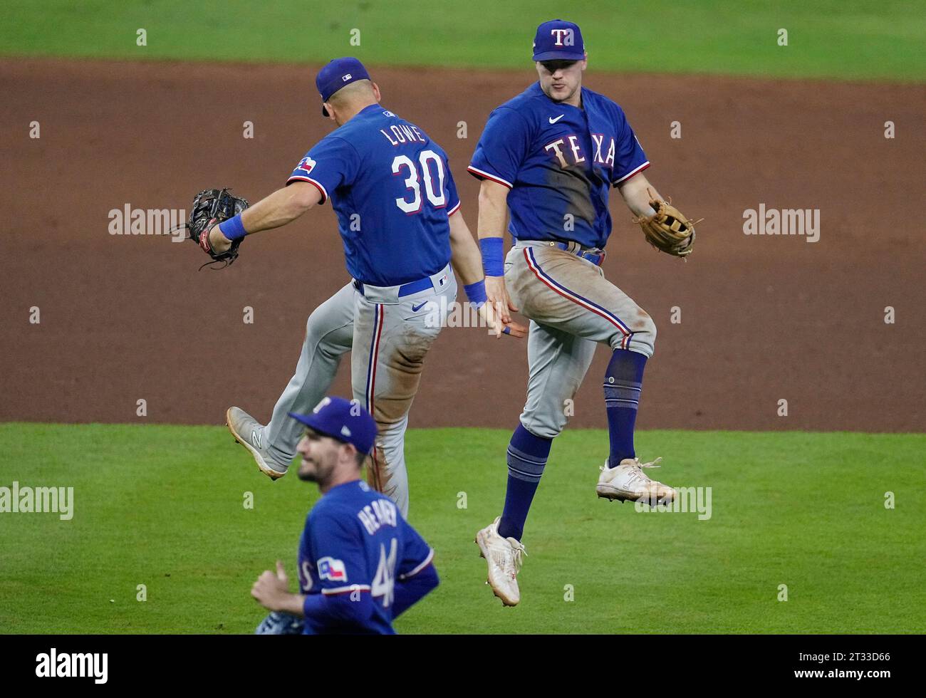 Houston, United States. 22nd Oct, 2023. Texas Rangers first baseman ...
