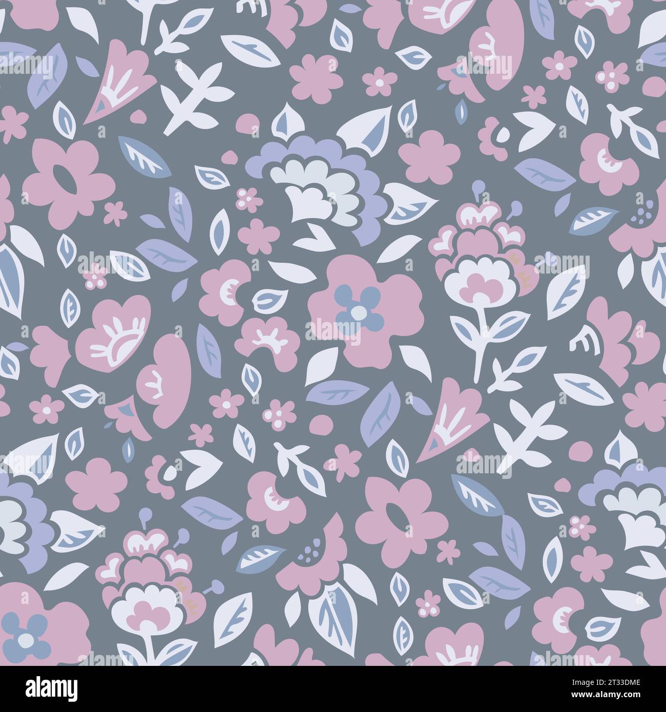 Blooming floral adornment or wallpaper design Stock Vector Image & Art ...