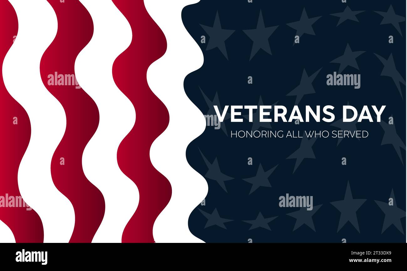 Veterans Day Tribute with American Flag, Saluting Soldier, and ...