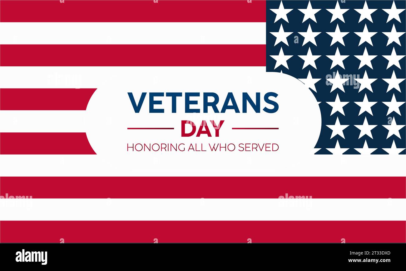 Veterans Day Tribute with American Flag, Saluting Soldier, and ...