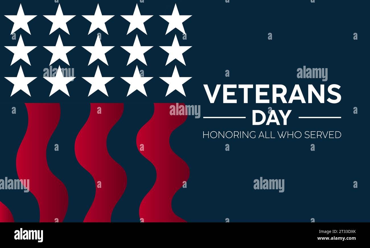 Veterans Day Tribute with American Flag, Saluting Soldier, and ...