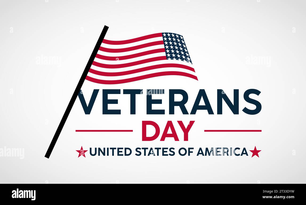 Veterans Day Tribute with American Flag, Saluting Soldier, and ...