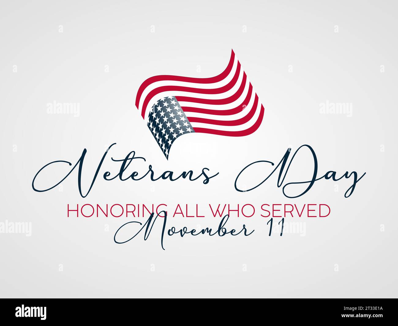 Veterans Day Tribute with American Flag, Saluting Soldier, and ...