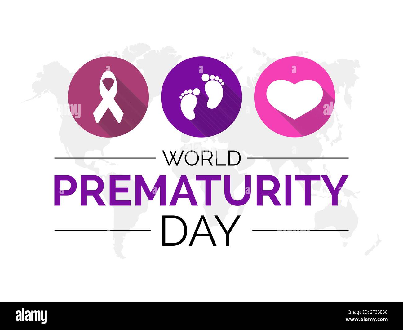 World Prematurity Day Vector Illustration with Tiny Newborn and Caring Hands. Vector template ...