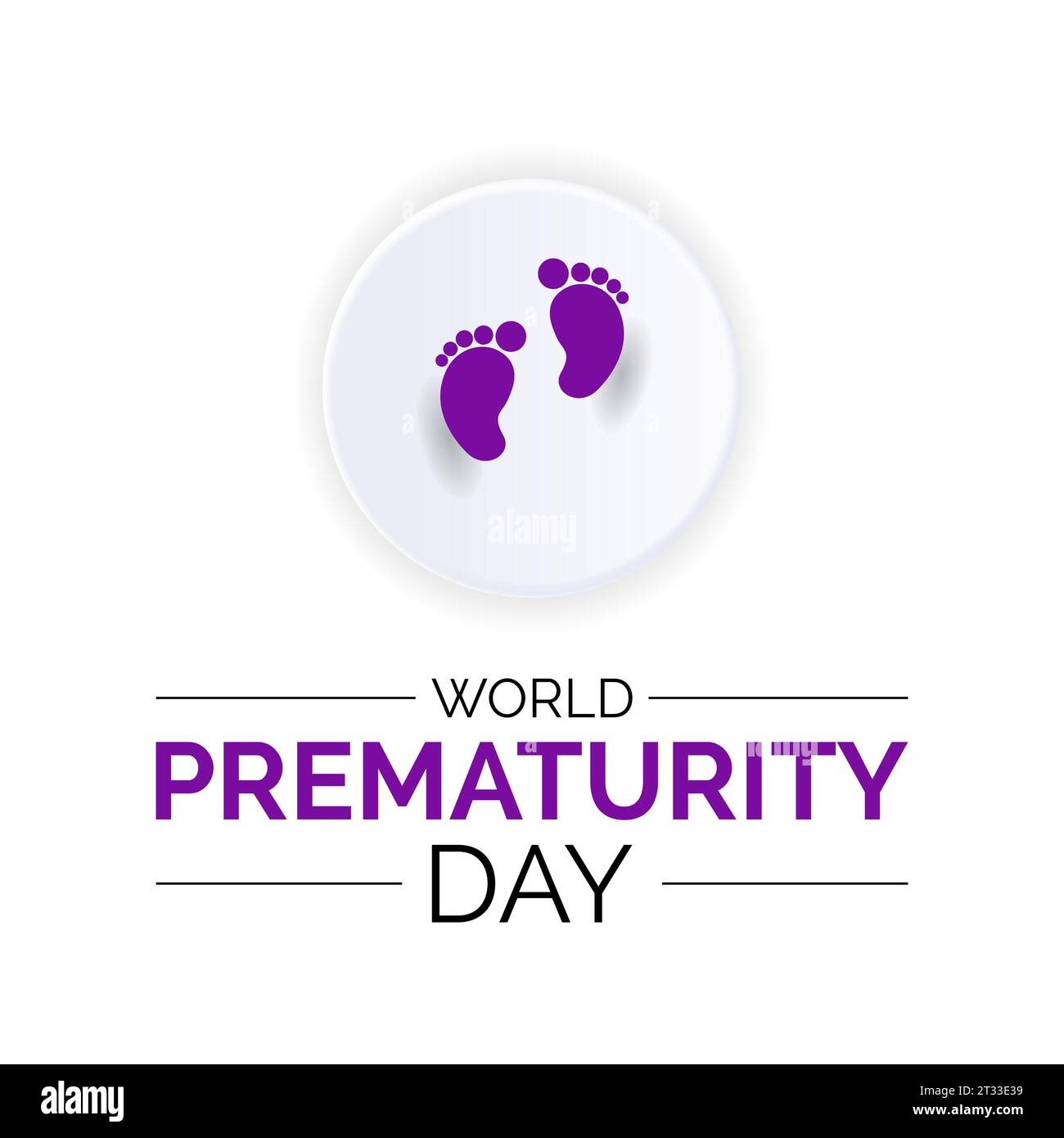 World Prematurity Day Vector Illustration with Tiny Newborn and Caring ...