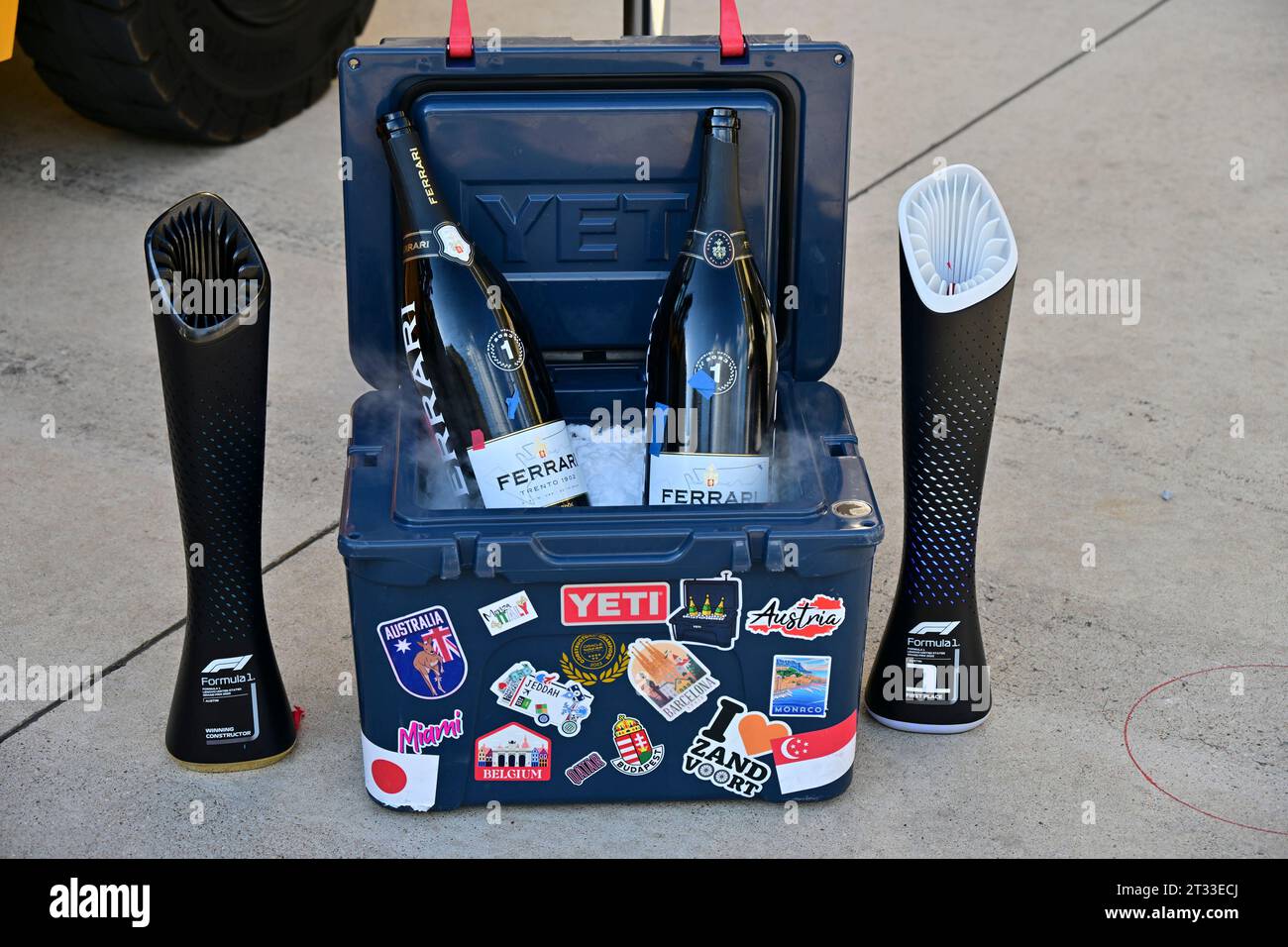 Red Bull Racing trophy during the 2023 Formula 1 Lenovo United States ...