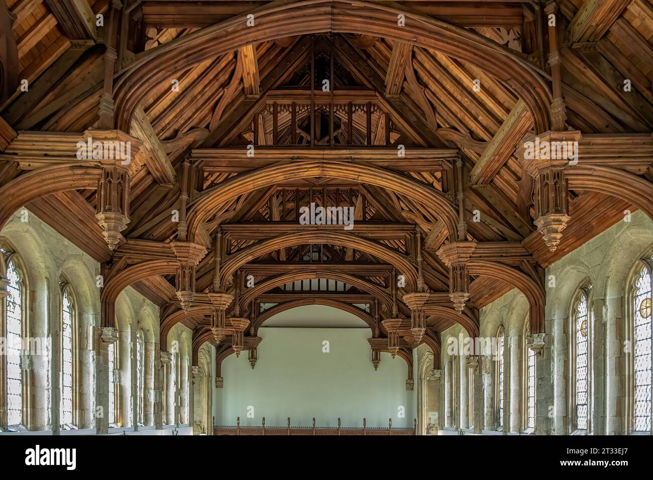 Ceiling of Great Hall, Eltham Palace, Eltham, Greater London, England ...