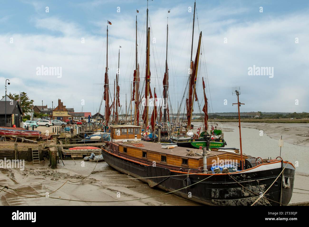 Hythe Barges, Maldon, Essex, England Stock Photo - Alamy