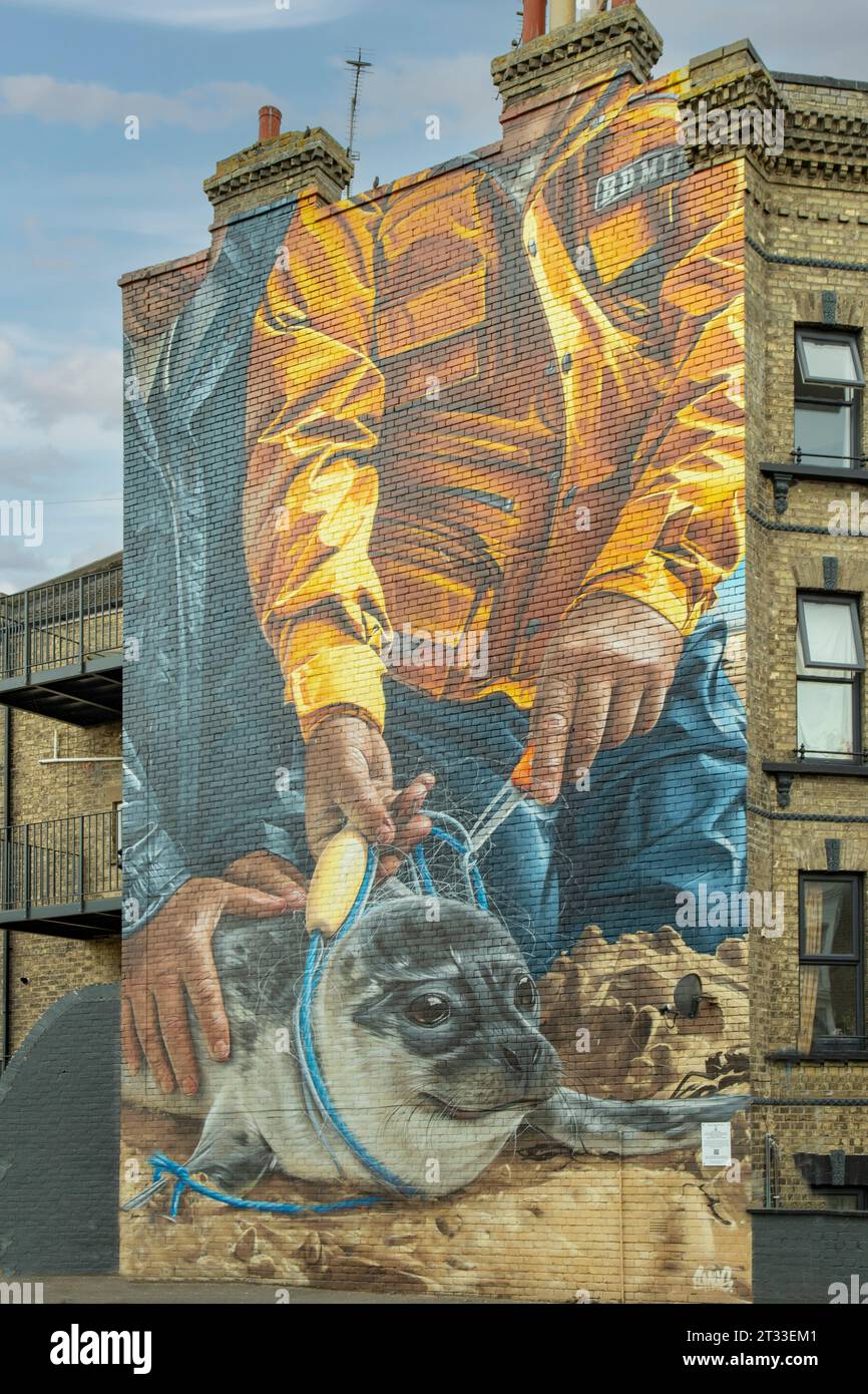 Street Art by Smug, Margate, Kent, England Stock Photo - Alamy