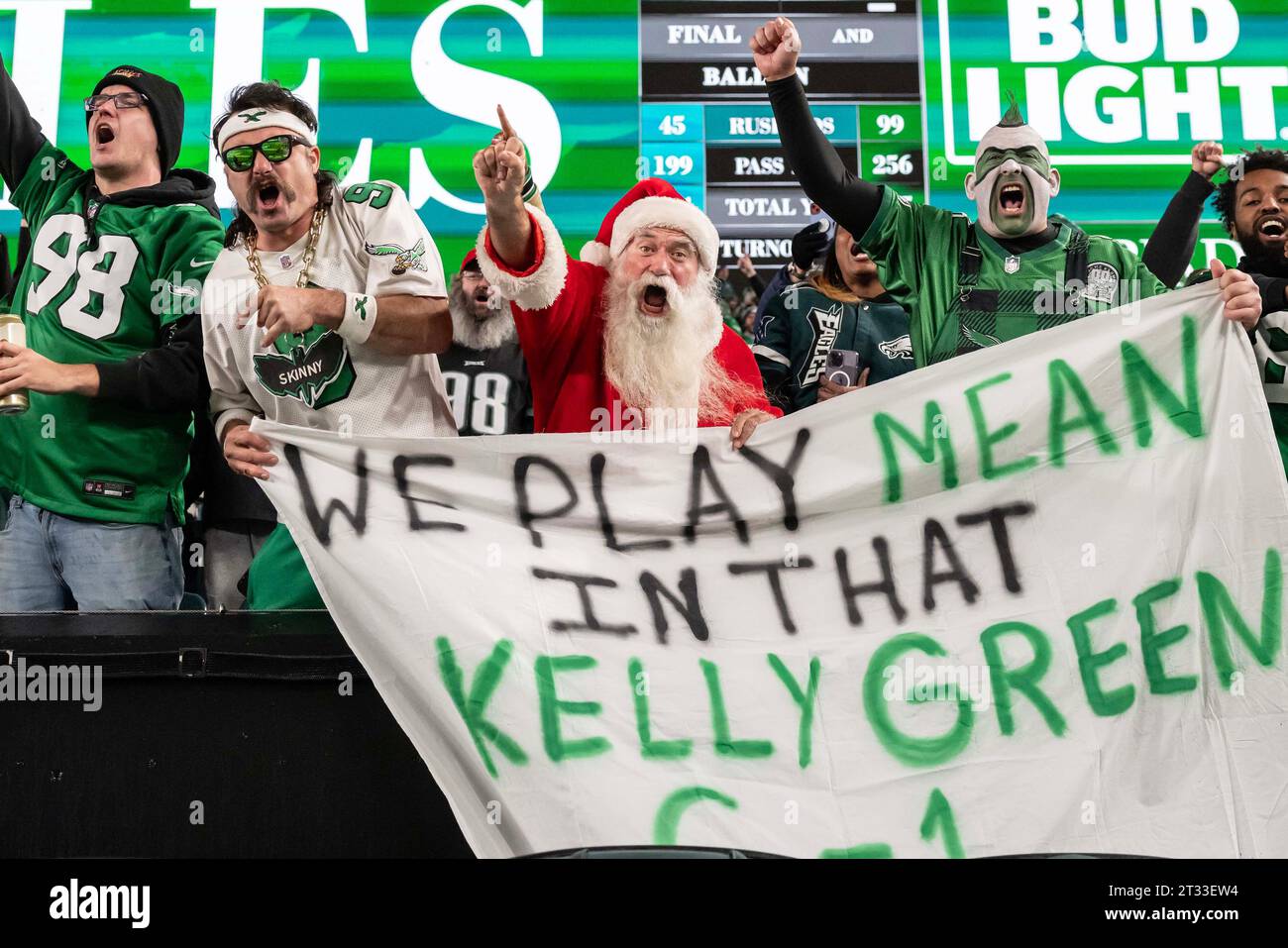 Philadelphia, United States. 22nd Oct, 2023. Philadelphia Eagles fans ...