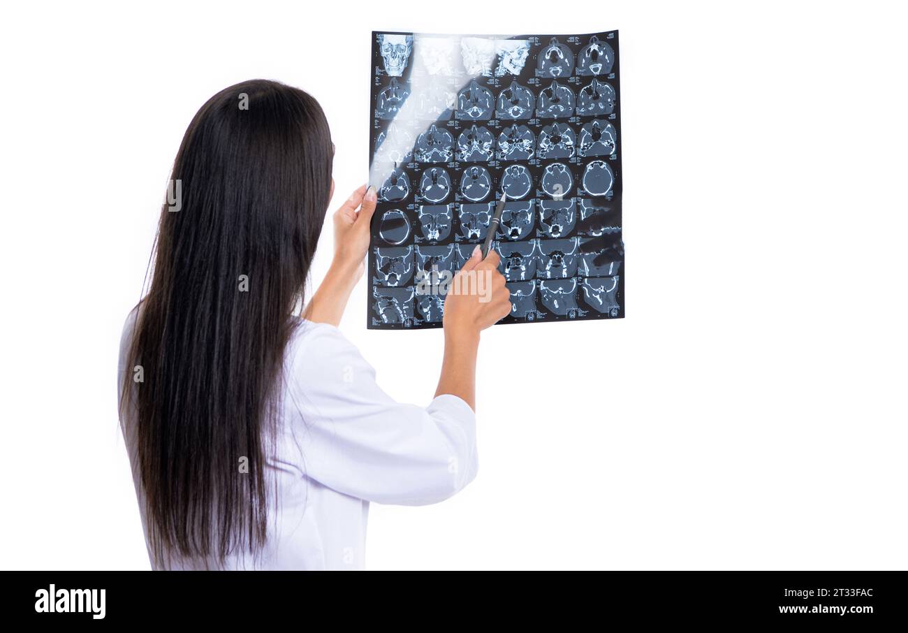 healthcare with doctor on diagnostic examination in medical clinic ...