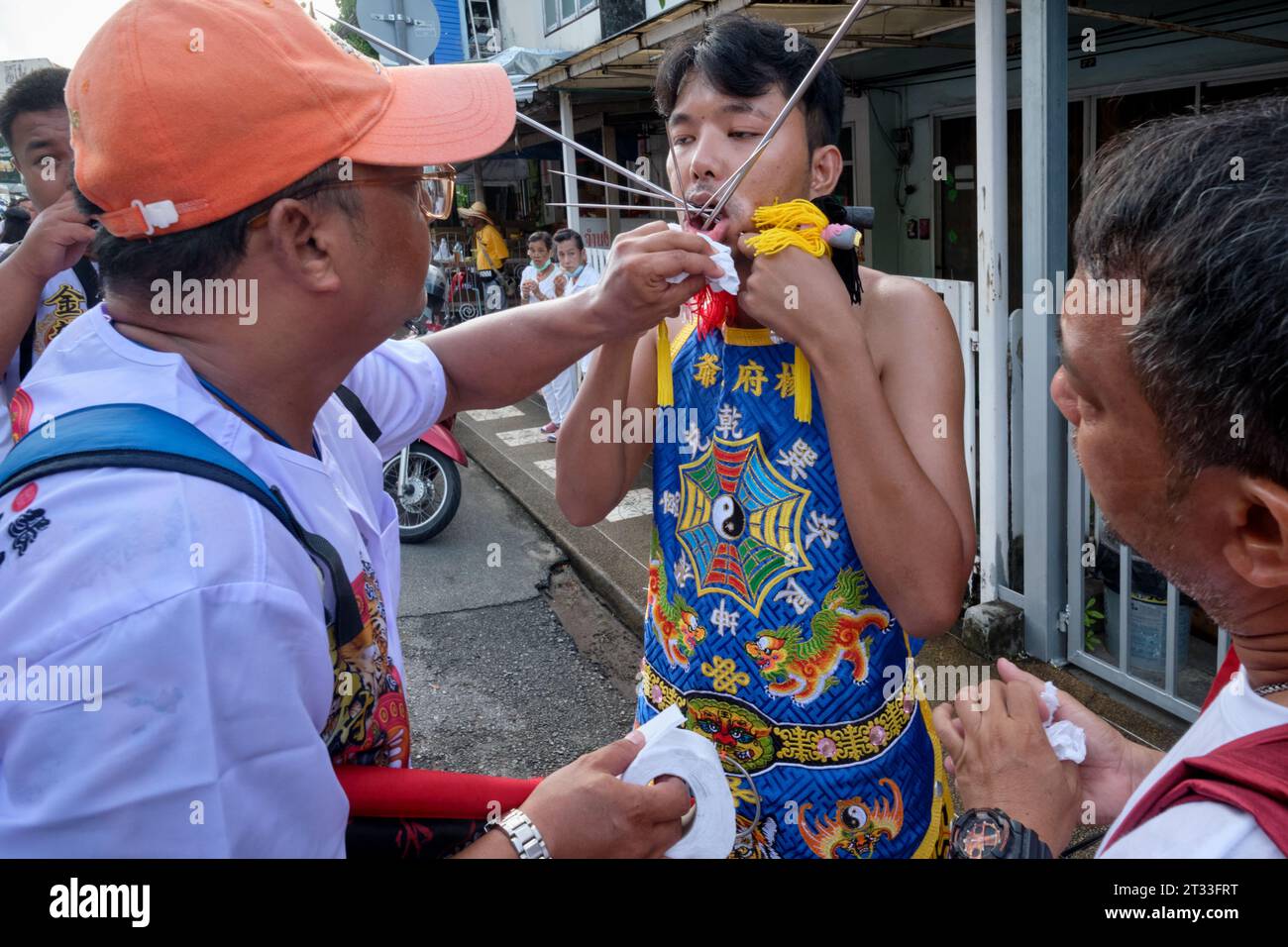A procession during the Vegetarian Festival (Nine Emperor Gods Festival ...