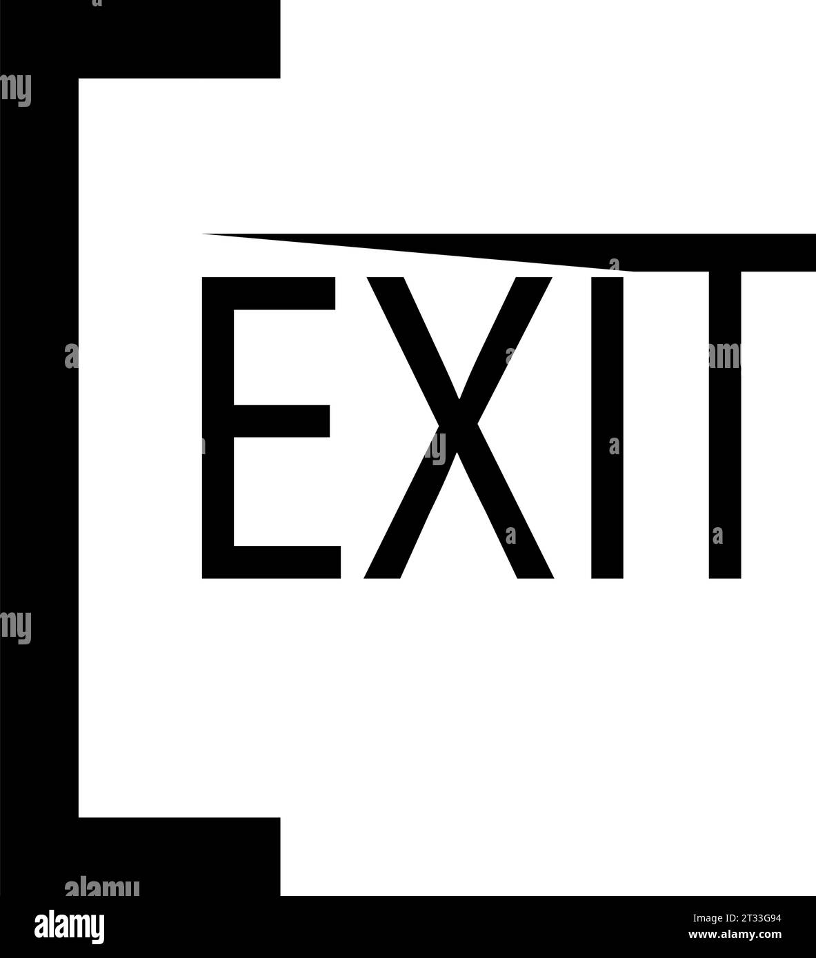 The exit icon. Logout and output, outlet, out symbol. Flat Vector ...