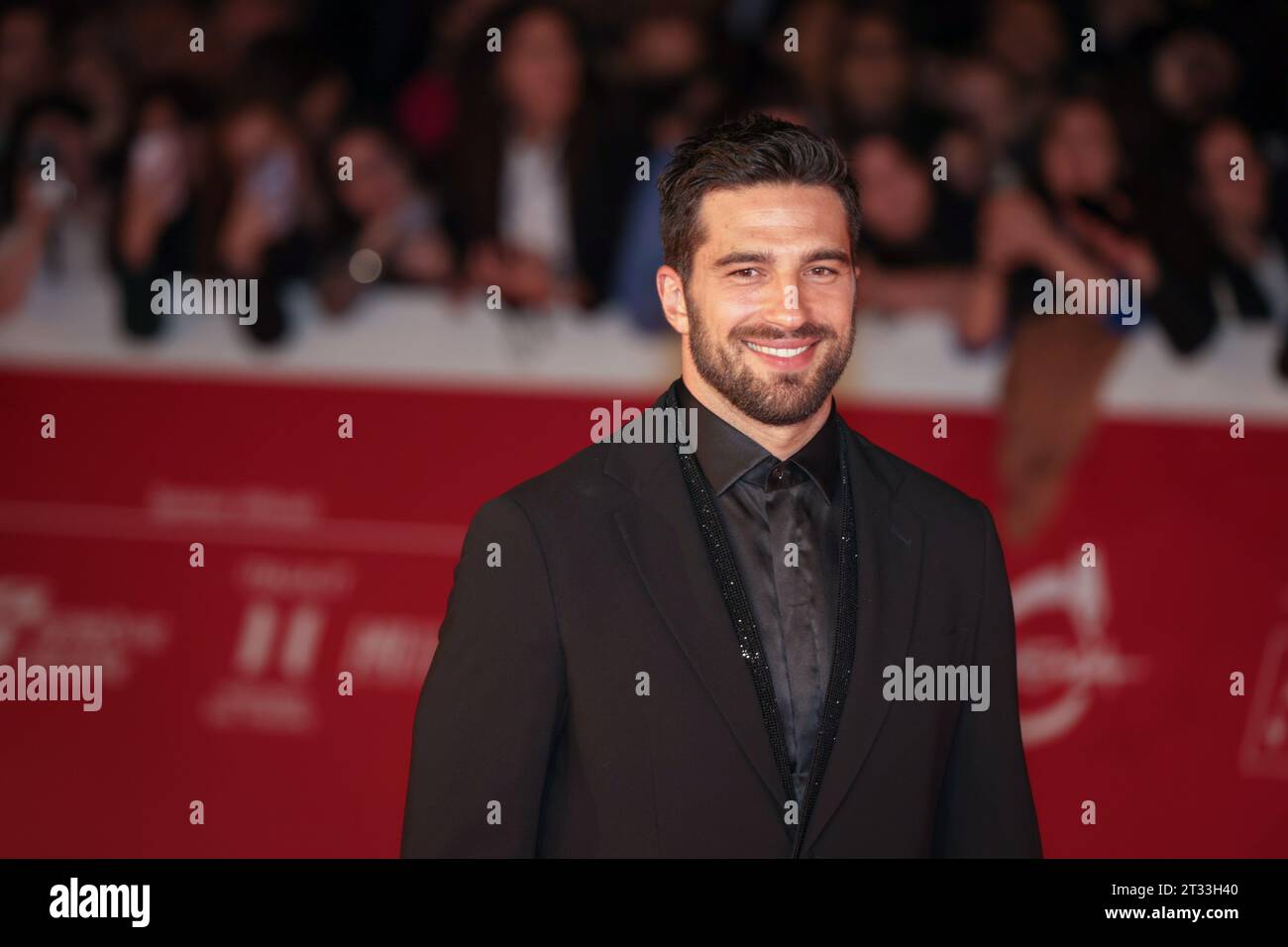 Rome, Italy - October 22, 2023: Alvise Rigo attends the red carpet of ...