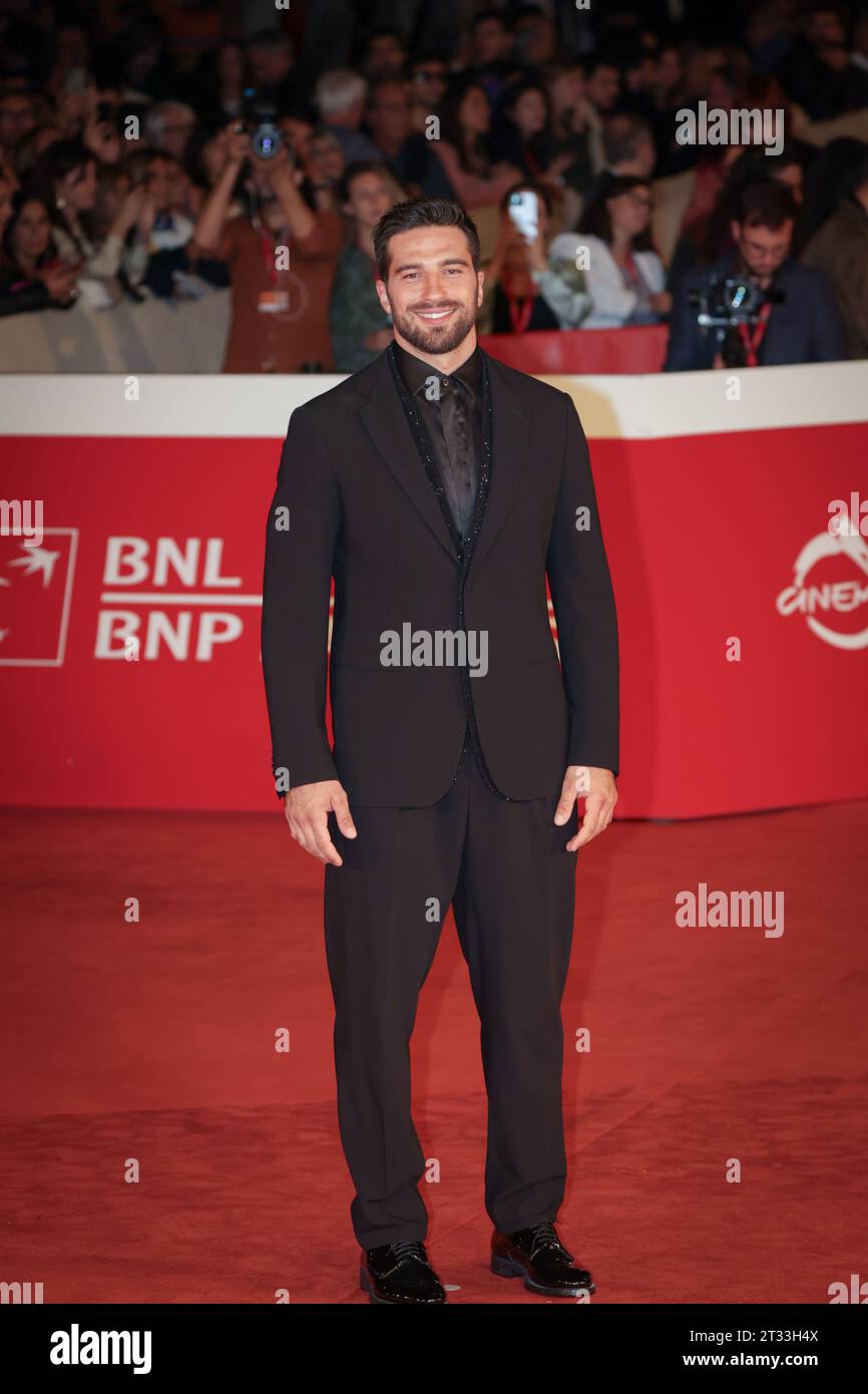 Rome, Italy - October 22, 2023: Alvise Rigo attends the red carpet of ...