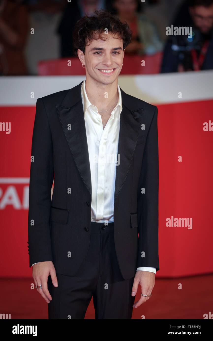 Rome, Italy - October 22, 2023: Damiano Gavino attends the red carpet ...
