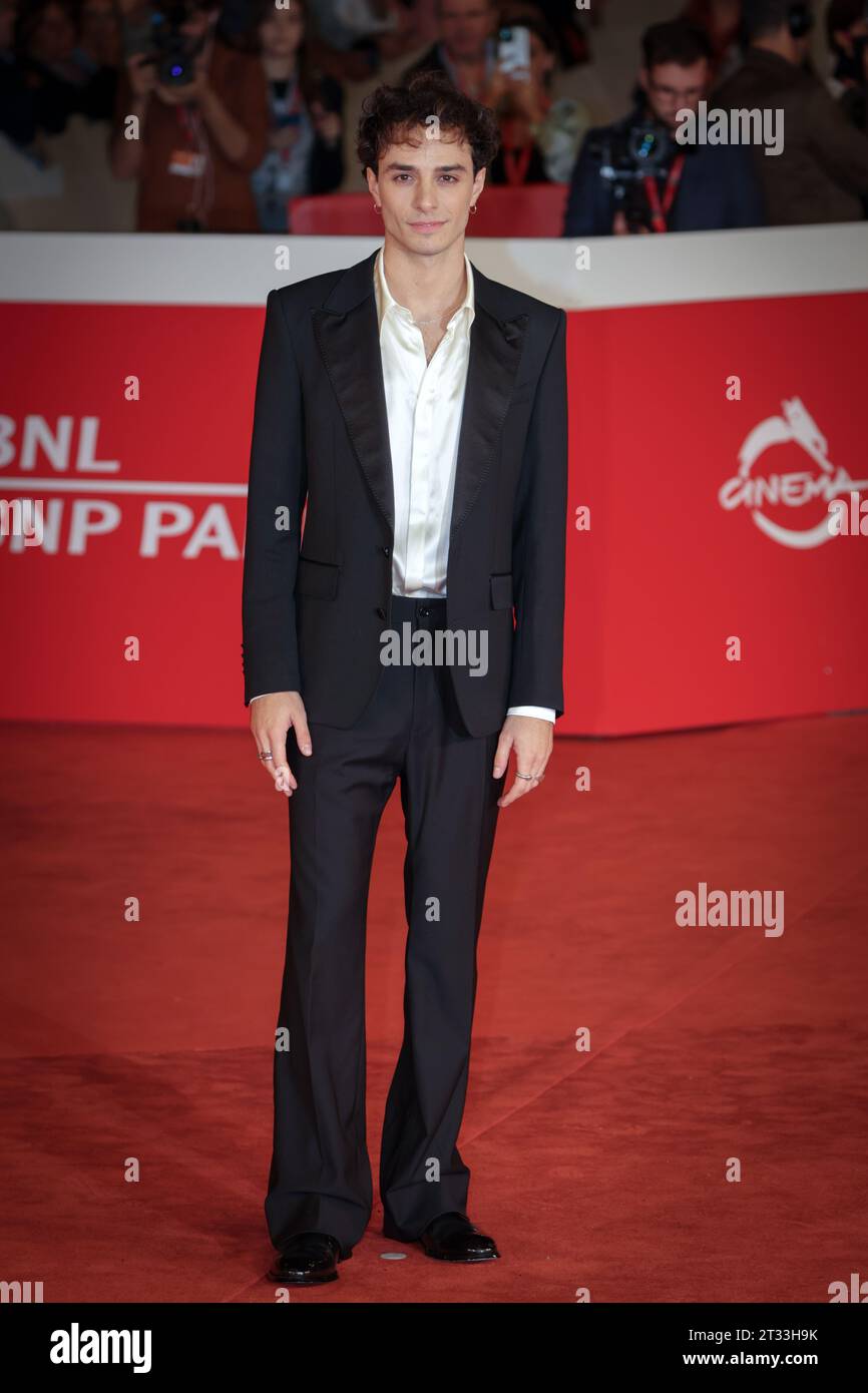 Rome, Italy - October 22, 2023: Damiano Gavino attends the red carpet ...