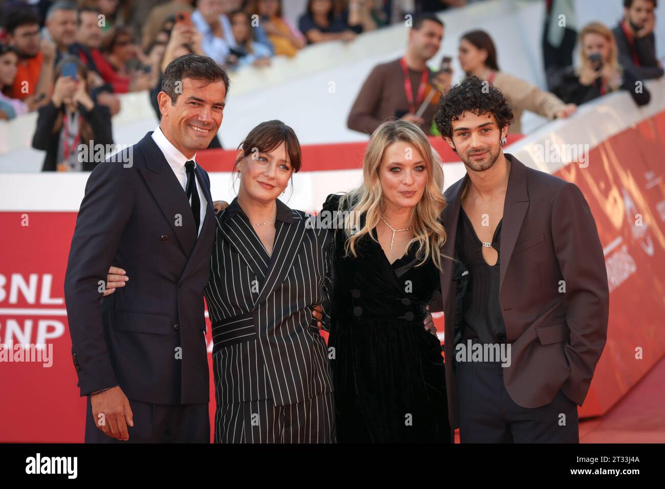 Rome, Italy - October 22, 2023: (L-R) Marco Bonini, Giovanna ...