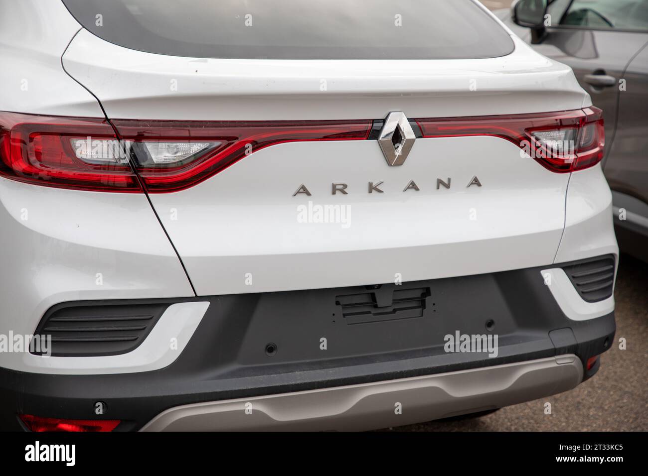 Bordeaux , France - 10 19 2023 : Renault arkana new modern car rear ...