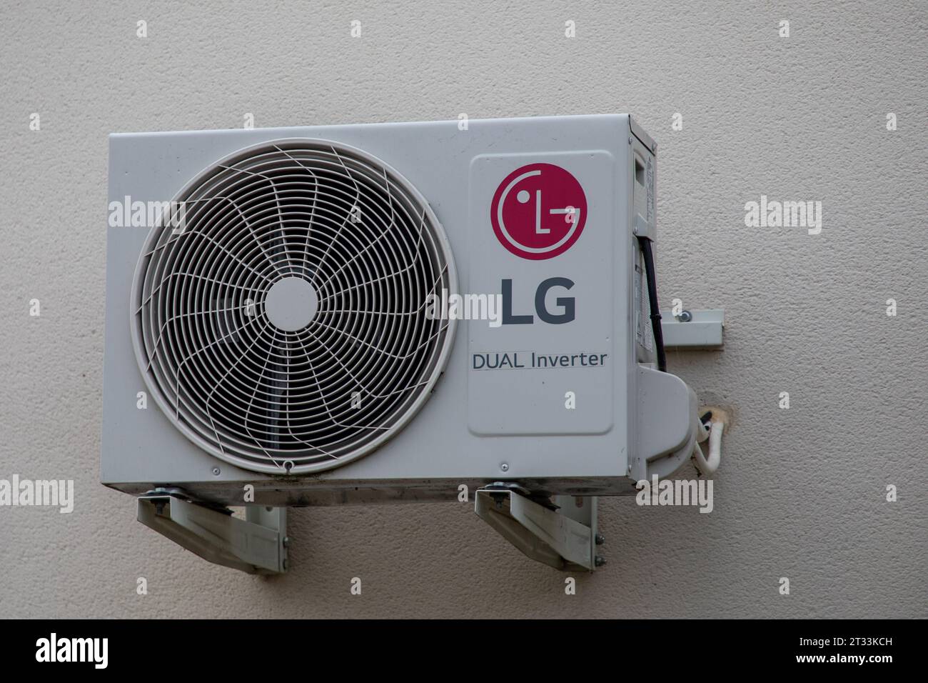 Bordeaux , France - 10 06 2023 : LG air conditioner inverter logo and ...