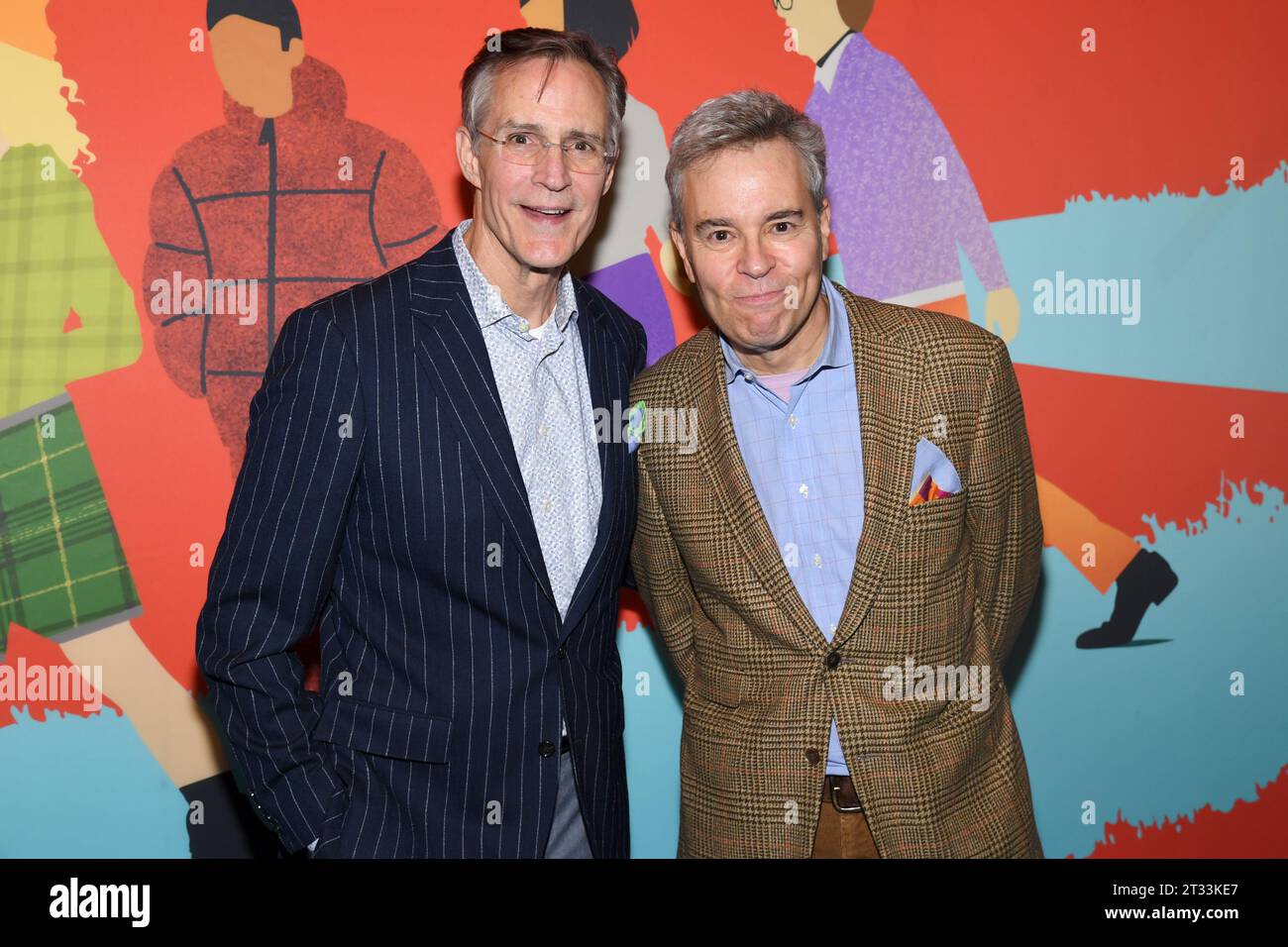 New York, USA. 22nd Oct, 2023. Howard McGillin and Richard Samson ...