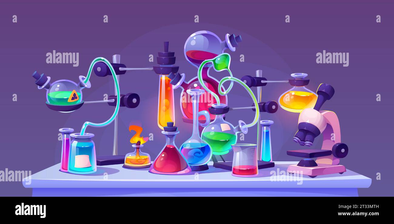 Science experiment cartoon hi-res stock photography and images - Alamy