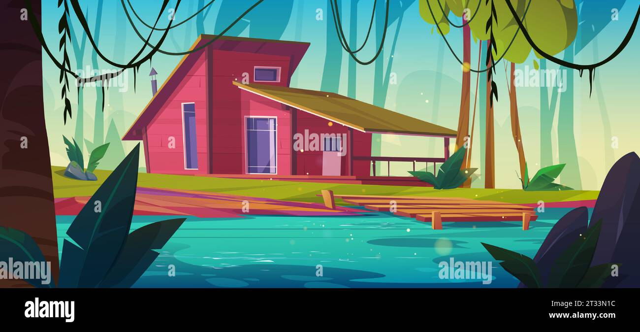 Fishing shack Stock Vector Images - Alamy