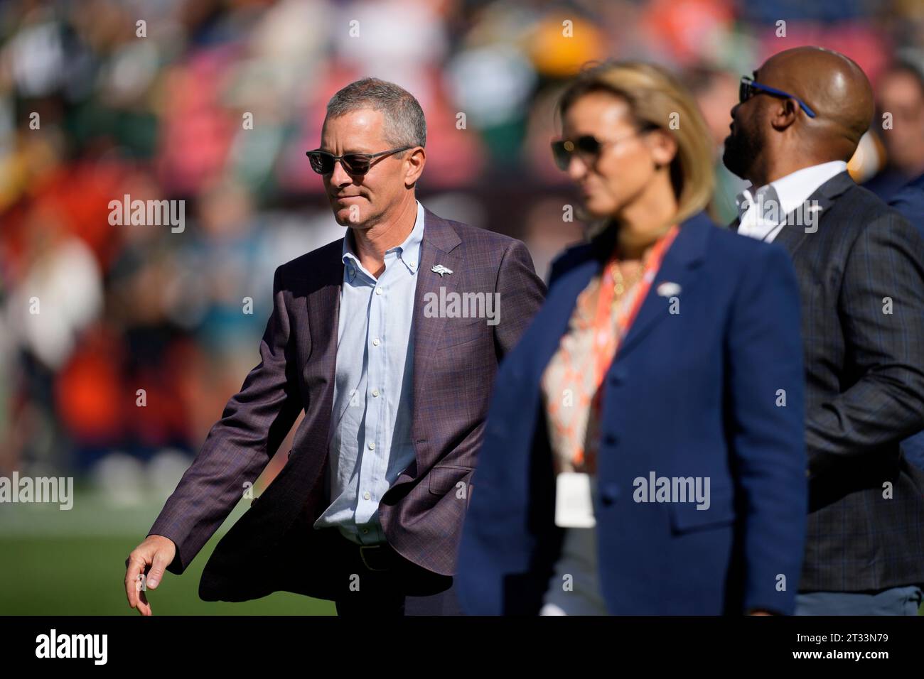 Denver Broncos chief executive officer Greg Penner before an NFL ...