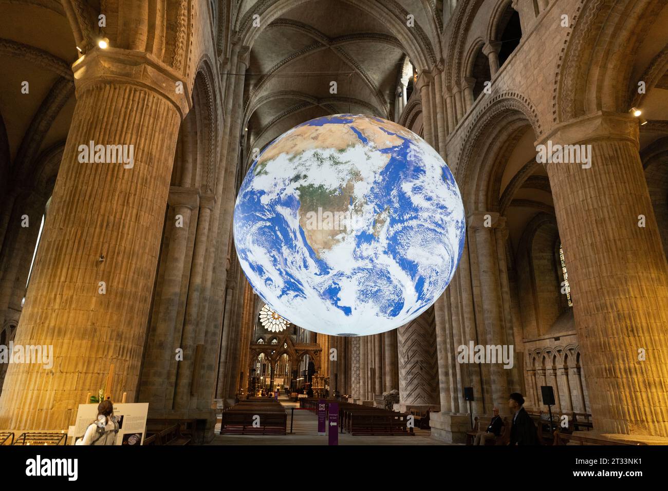 the Gaia installation at Durham Cathedral, Durham, UK Stock Photo - Alamy