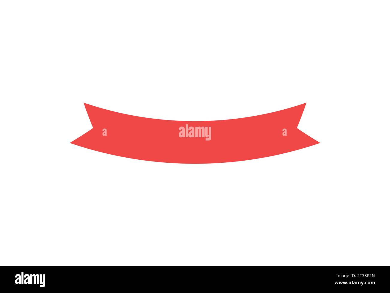 Red ribbons. Promotion flags collection. Vector flat labels Stock ...