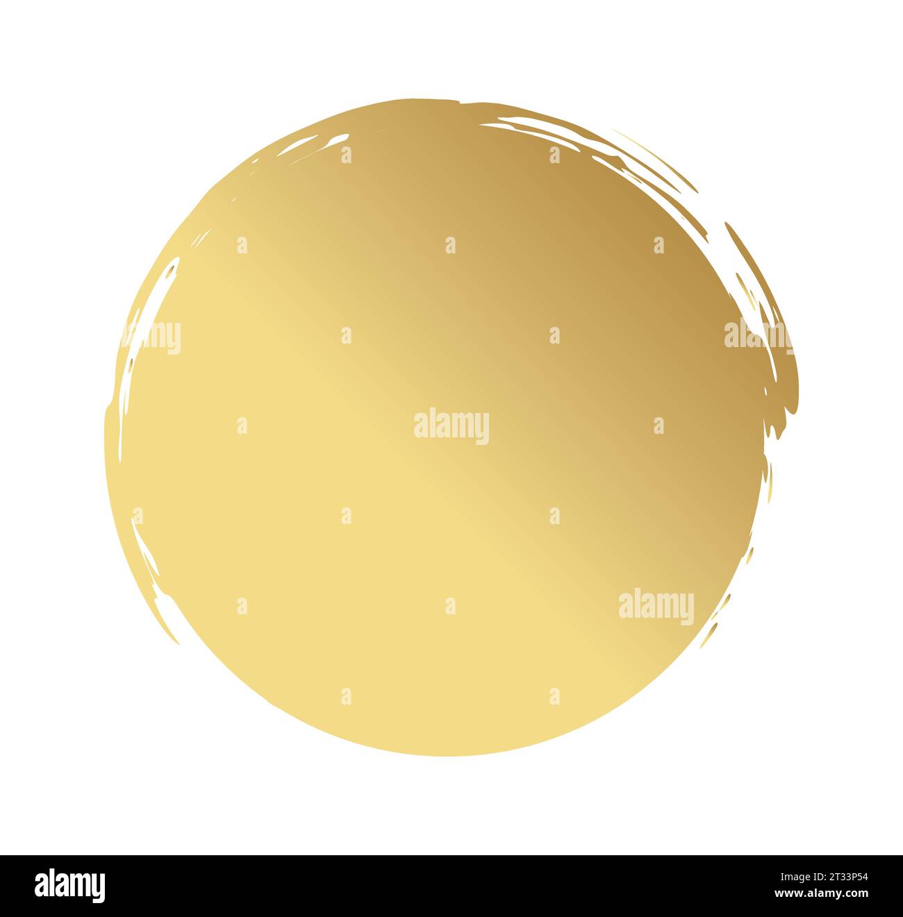 Golden grunge circle. Gold paints. Vector illustration Stock Vector ...