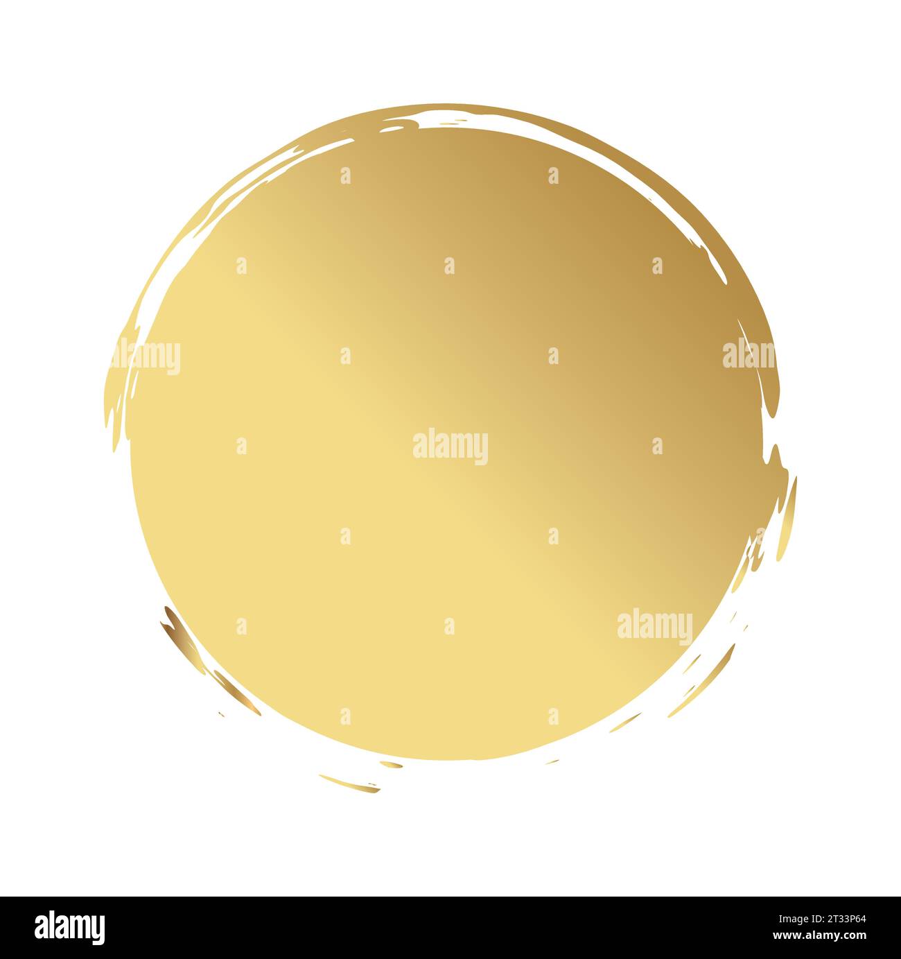 Golden grunge circle. Gold paints. Vector illustration Stock Vector ...