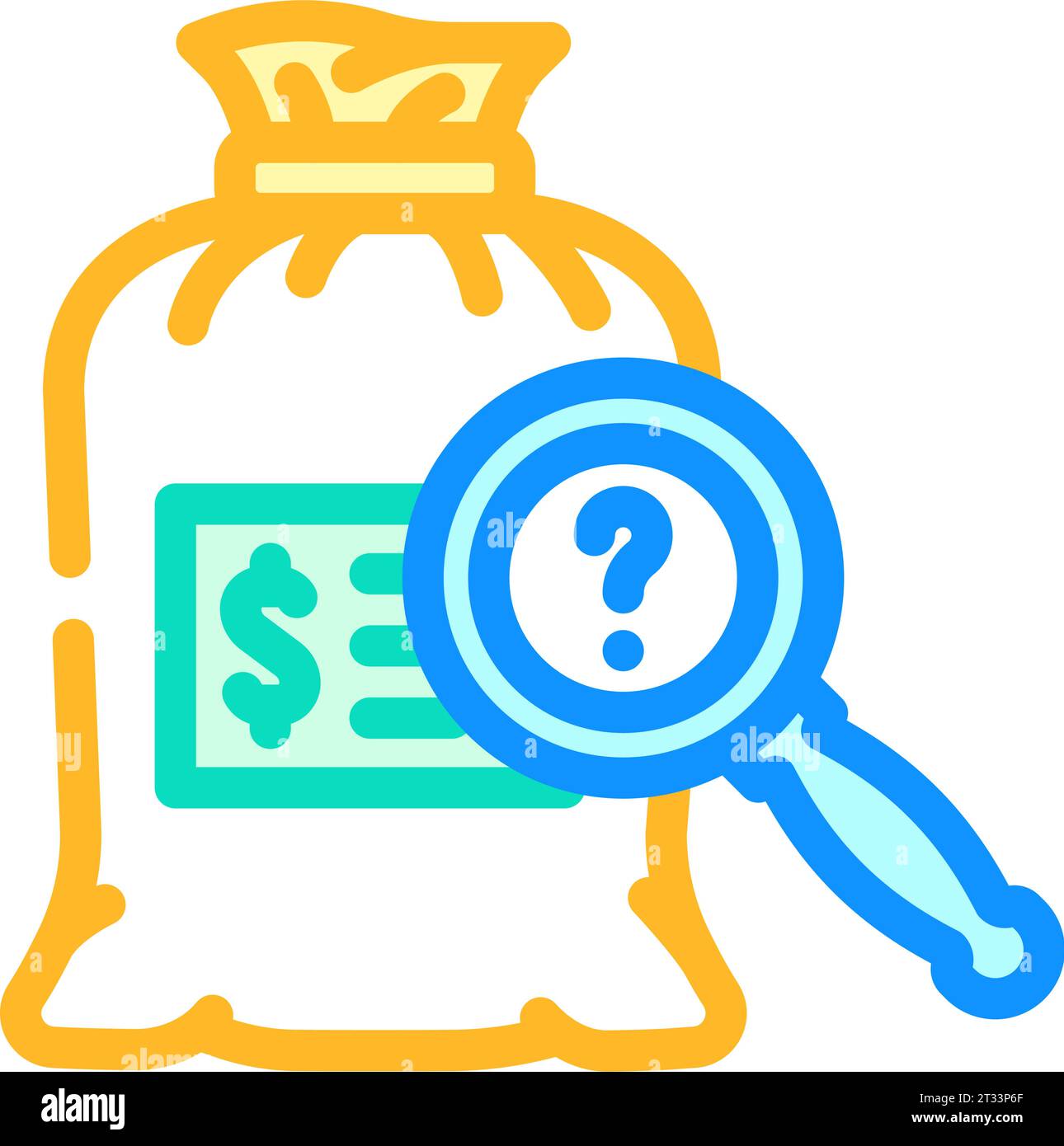 asset valuation color icon vector illustration Stock Vector Image & Art ...