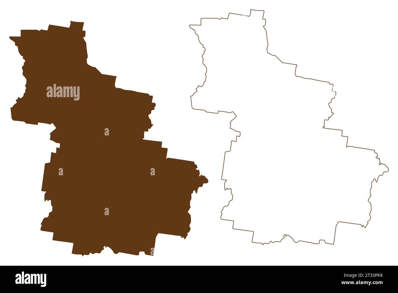 Central goldfields vector map hi-res stock photography and images - Alamy