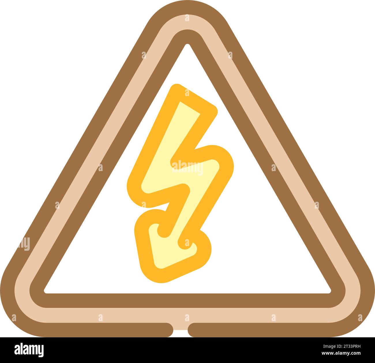 danger electricity color icon vector illustration Stock Vector Image ...