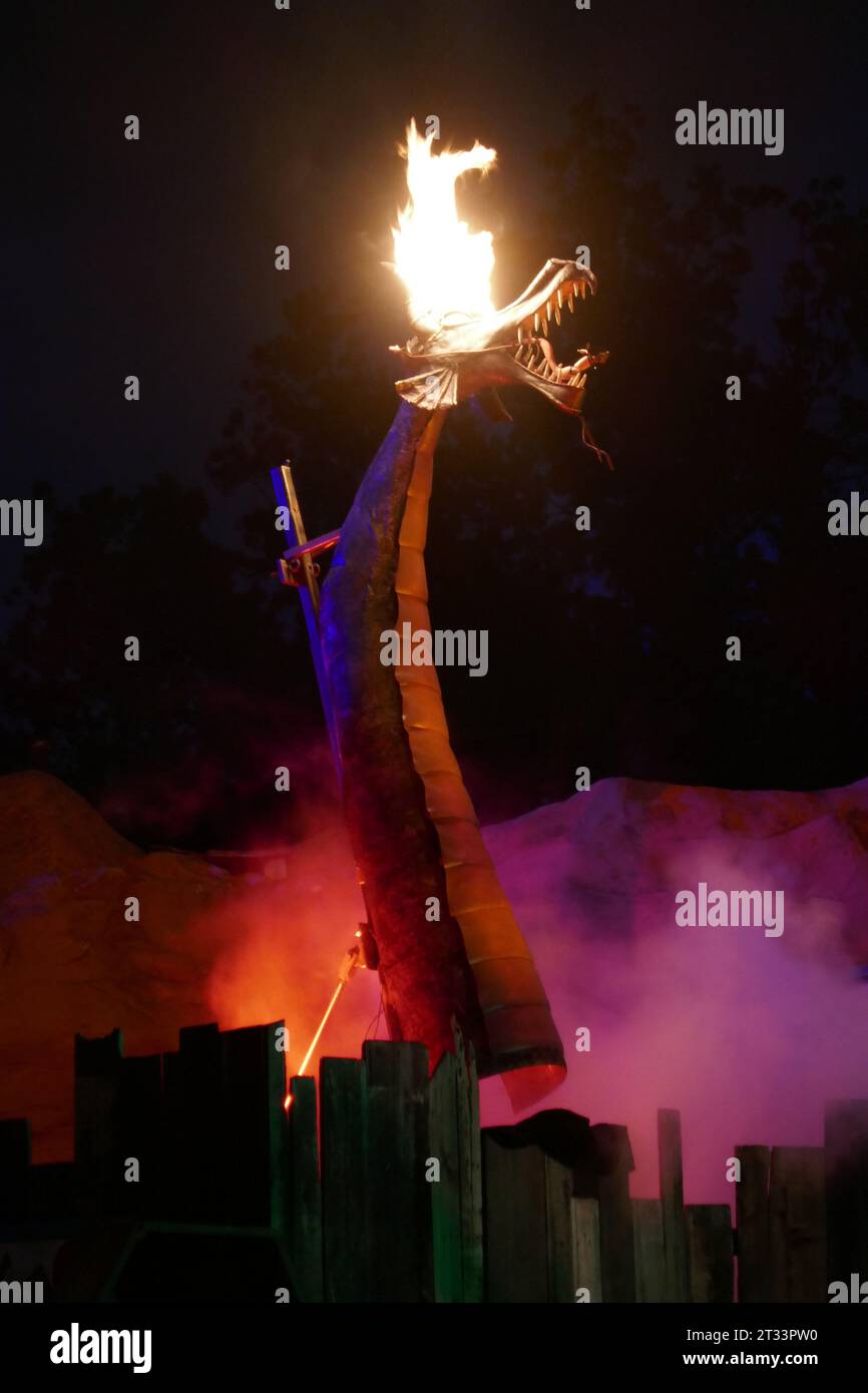 Buena Park, California, USA 18th October 2023 Disneyland Dragon ...