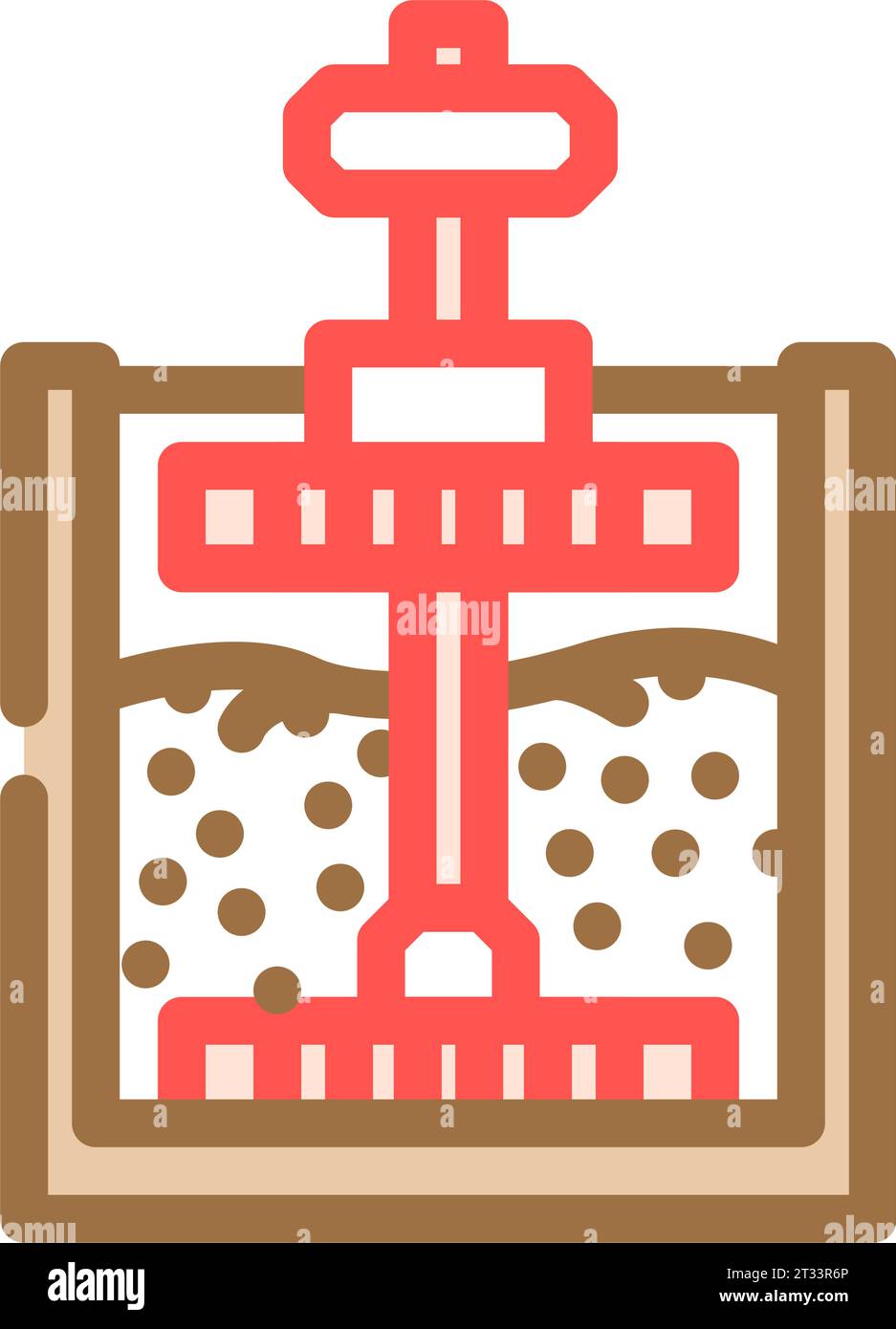 ore processing mining color icon vector illustration Stock Vector Image ...