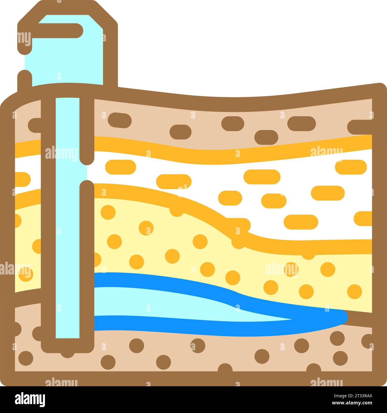 extraction process mining color icon vector illustration Stock Vector ...