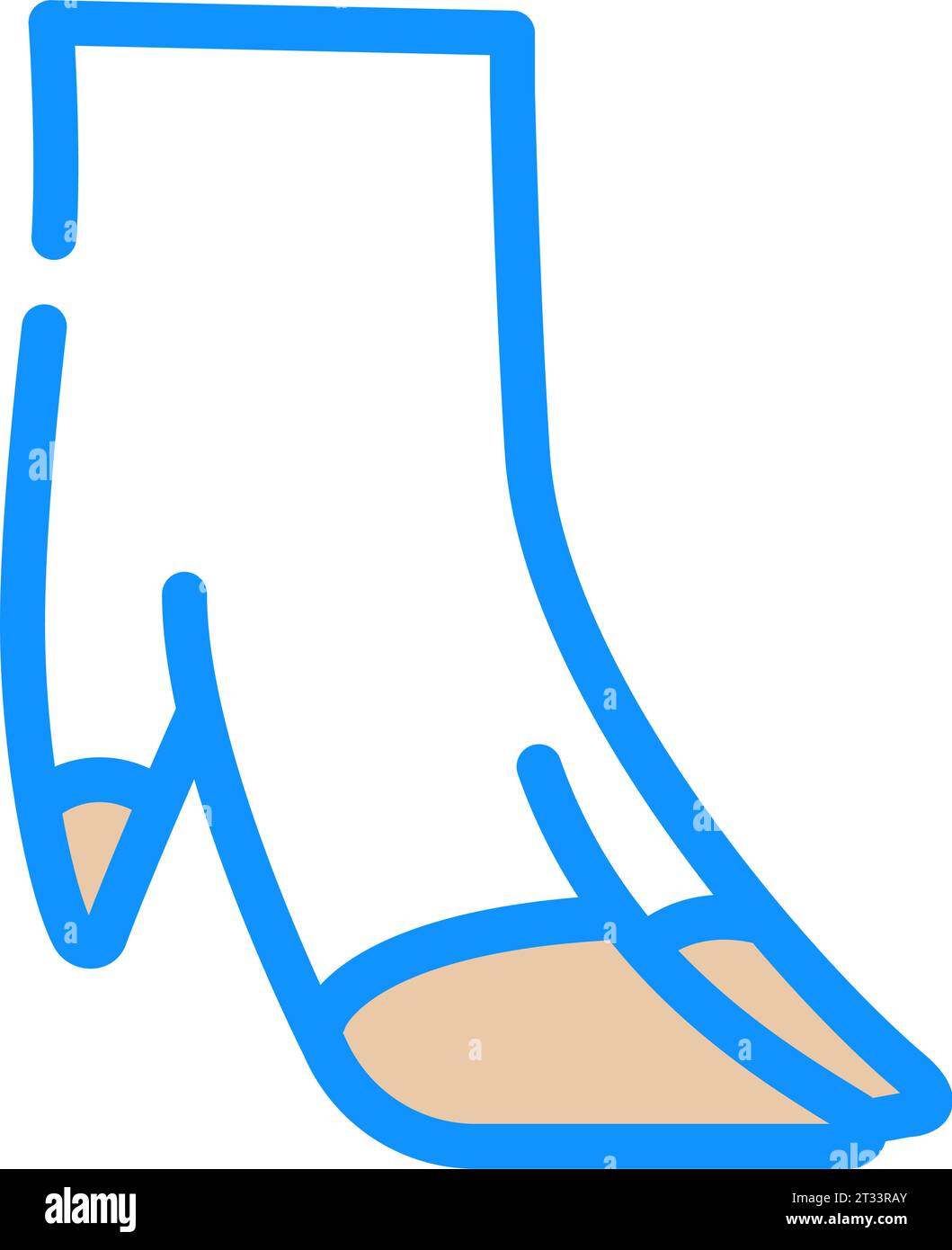 Side view hoof Stock Vector Images - Alamy