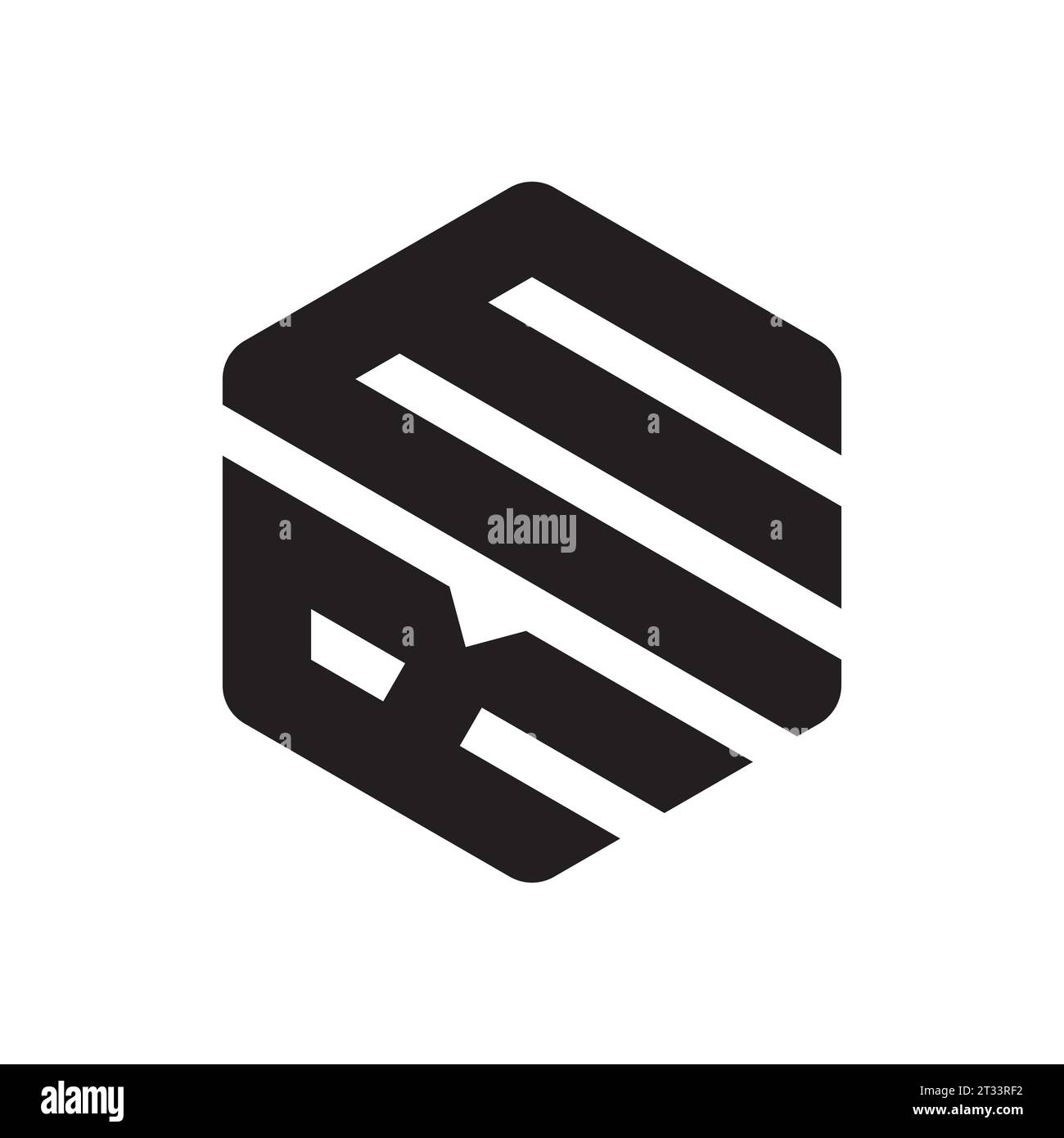 hexagon letter RM logo design vector illustration on white backgroud ...