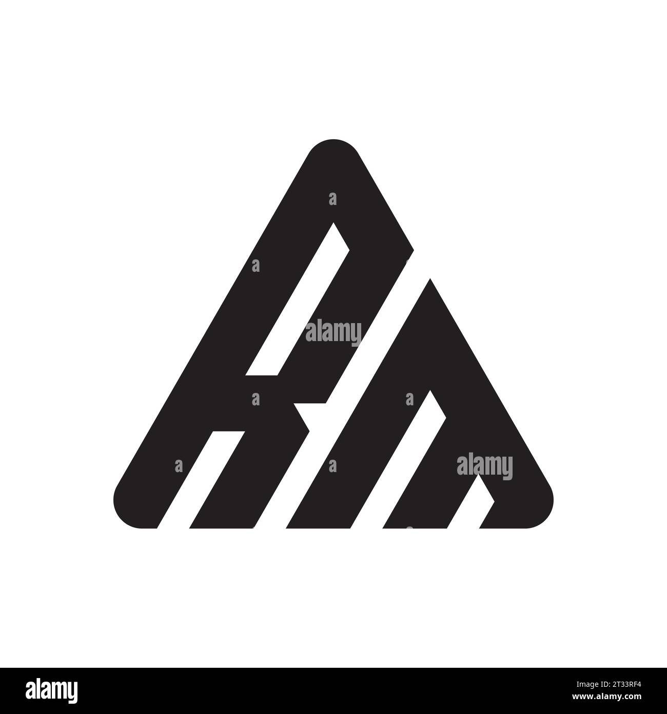 triangle R M logo design vector illustration Stock Vector Image & Art ...