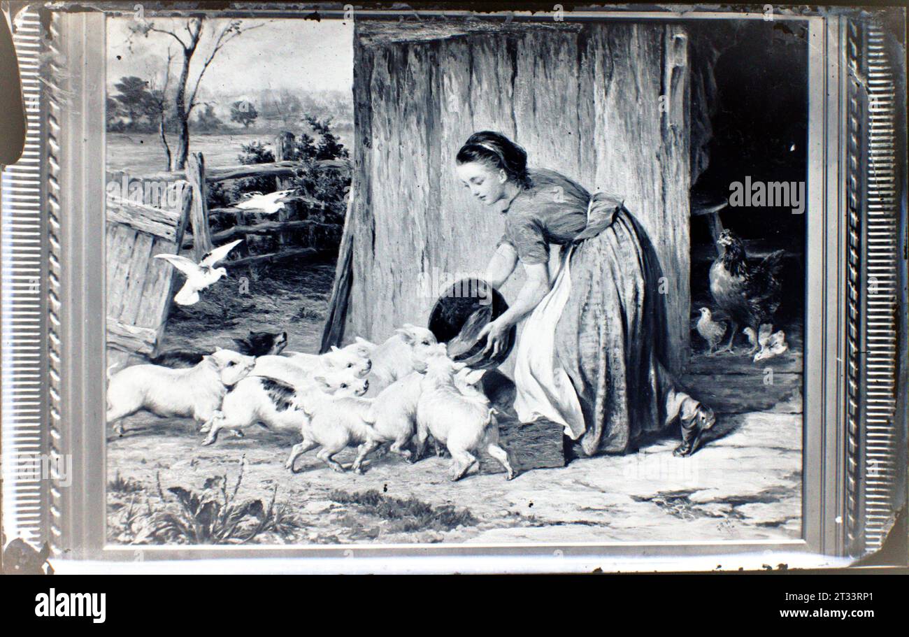 Victorian Collodion Glass Plate c1870 Stock Photo - Alamy