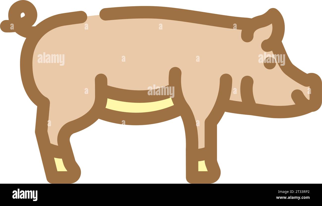 Duroc hog Stock Vector Images - Alamy