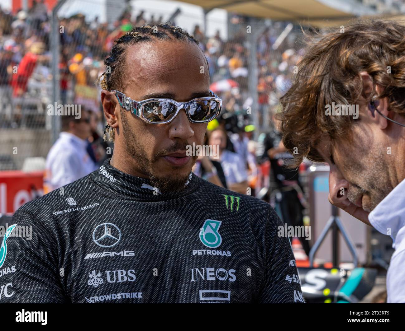 Austin, Texas - October 22th, 2023: Lewis Hamilton, driver of the #44 ...