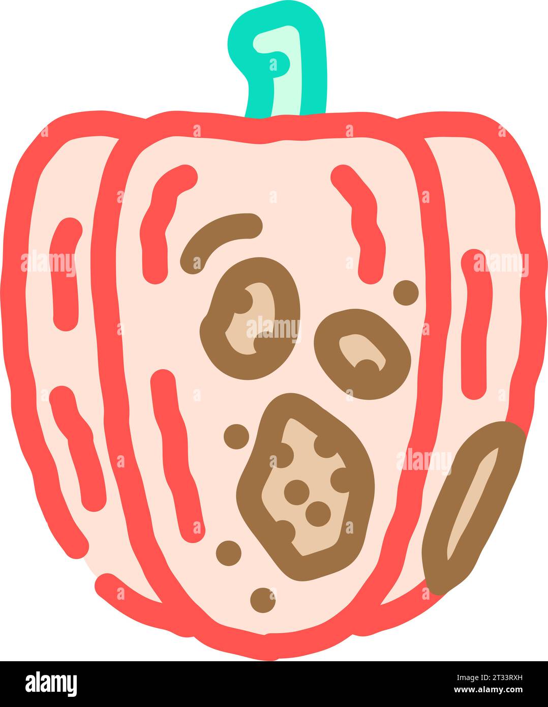 bell pepper rotten color icon vector illustration Stock Vector Image ... bell pepper rotten color icon vector illustration Stock Vector Image ...