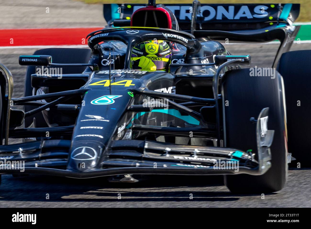 Austin, Texas - October 22th, 2023: Lewis Hamilton, driver of the #44 ...