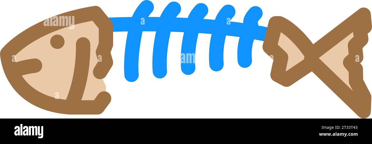 fish rotten food color icon vector illustration Stock Vector Image ...